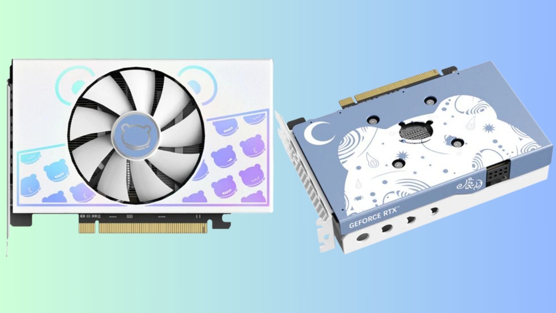 Yeston's adorable single fan RTX 5060 adorned with tiny little bears i