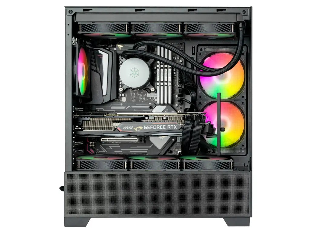 SilverStone Lucid 05 Pillarless Mid-Tower PC Case can accommodate 11 c