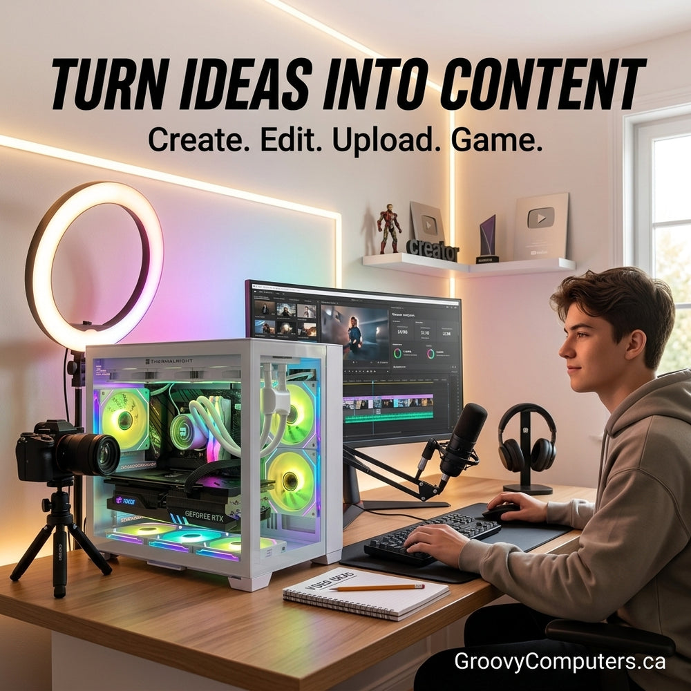 Shop Custom Gaming PCs | Video Editing & Streaming - Groovy Computers
